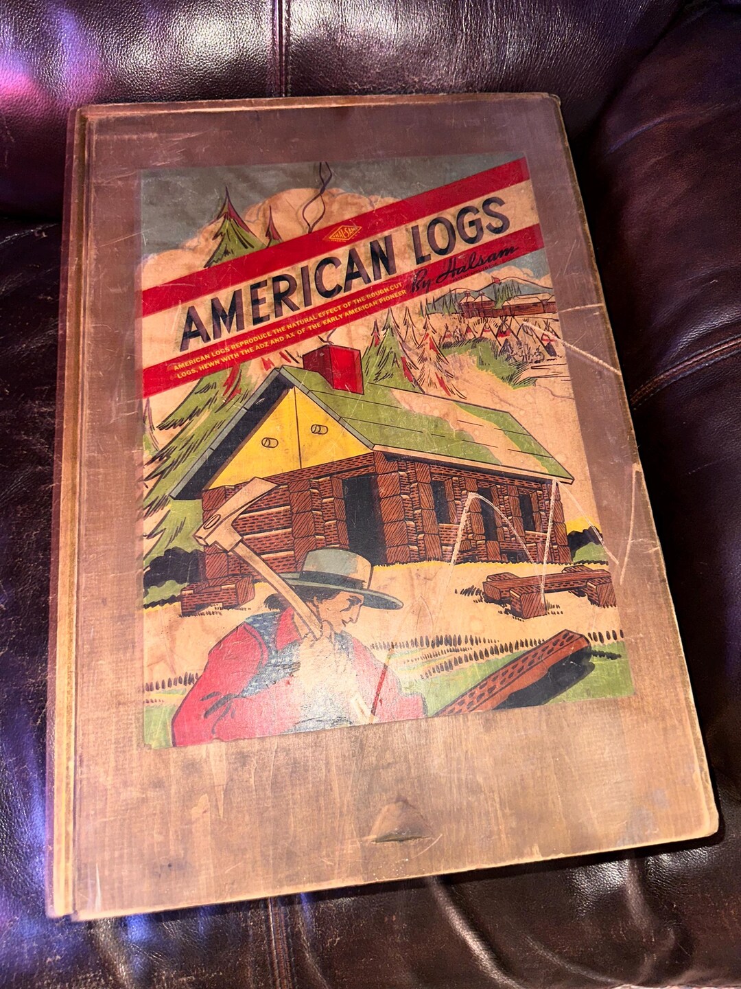American Logs Original Hewn Set No 805 66 Pieces in Yellow Tube ...