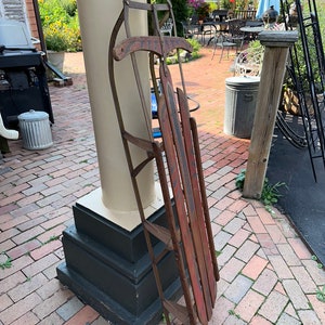 Mid 1900's Vintage Silver Streak Snow Sled - Etsy