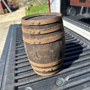 Primitive WOODEN BARREL From 1800's, With Spout Hole, Private Stock ...