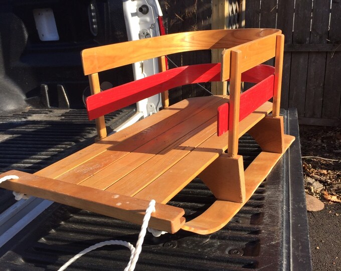 Vintage Childrens Snow Sled With Rails - Etsy