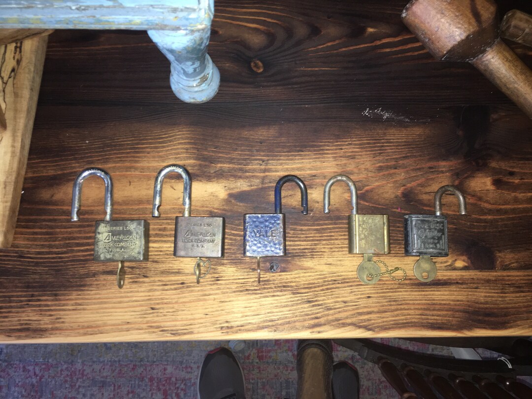 Vintage Metal USA Padlock With Key, Listing is for One Only - Etsy