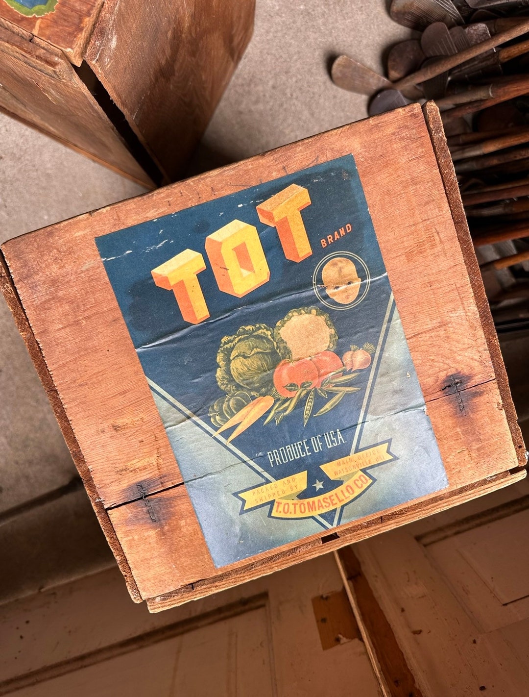 Vintage TOT Brand Tomatoes Crate/box, Product of the USA - Etsy