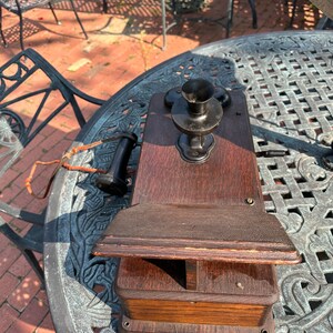 Antique Kellogg Wood and Bakelite Wall Phone, All Original - Etsy