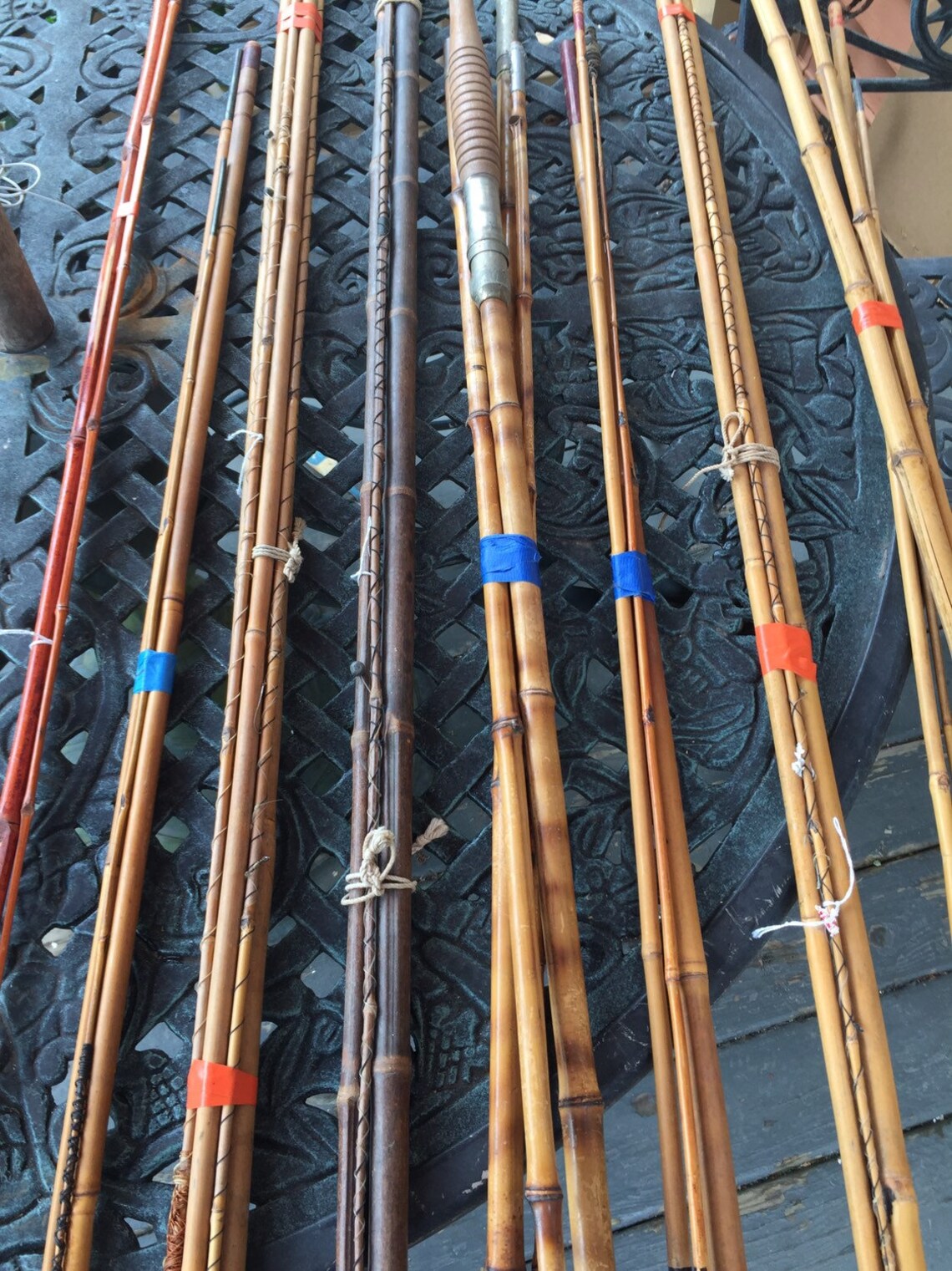 1930's Antique Bamboo Fishing Pole With Bobber and Lure | Etsy