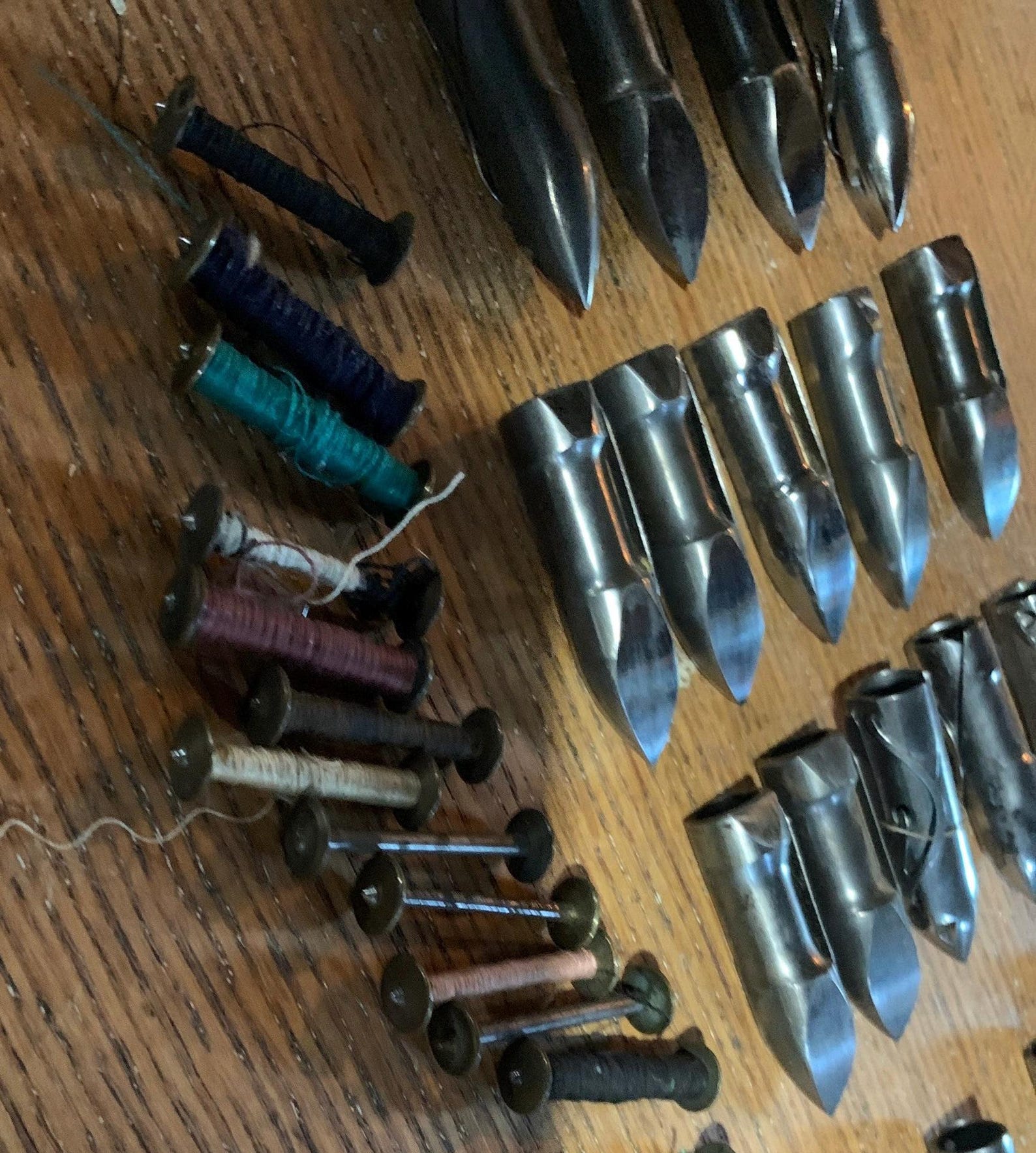 One Vintage Treadle Sewing Machine Shuttle Carrier and One Bobbin Only ...