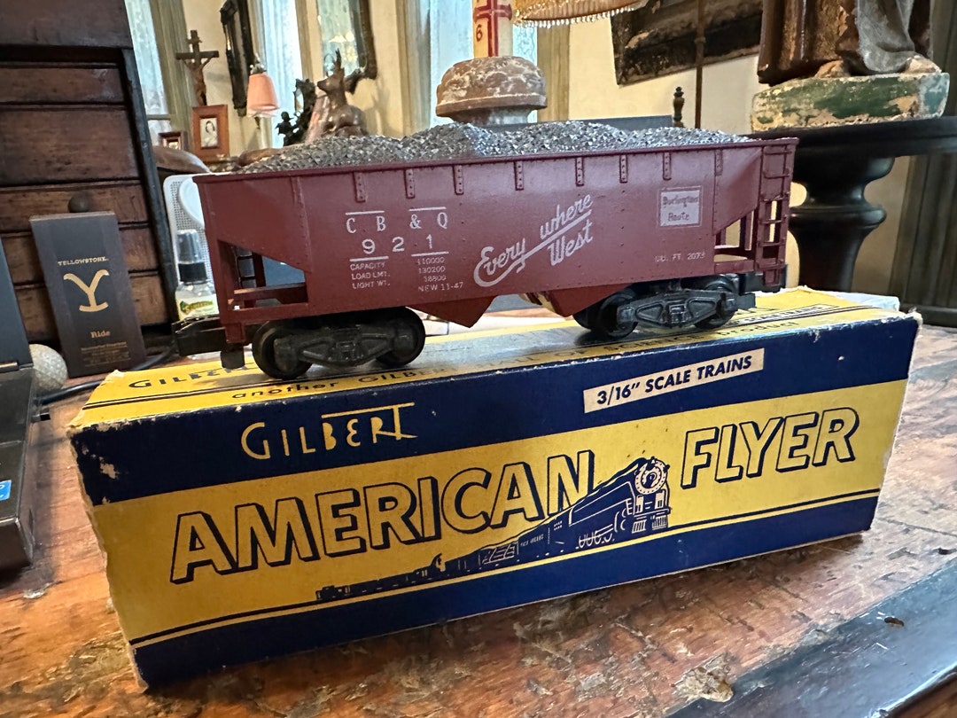 Vintage Post War * Gilbert American Flyer S Gauge Trains #921 Freight ...
