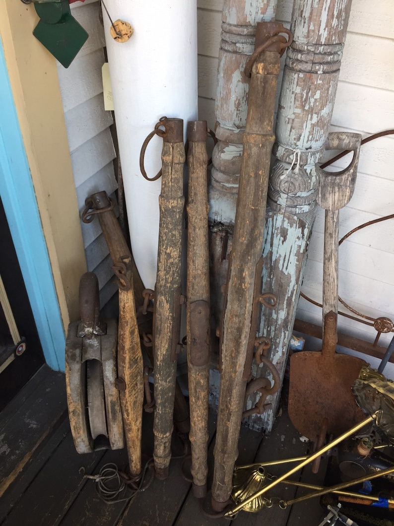Antique Single Tree Horse Yoke Original Natural Wood, Old Wagon or Cart ...