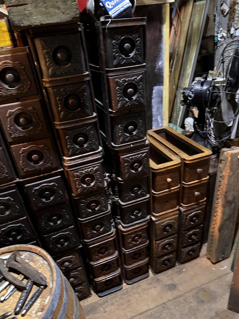 6 Drawer Sewing Cabinet Unit, Turn of the Century, Combine for Great ...