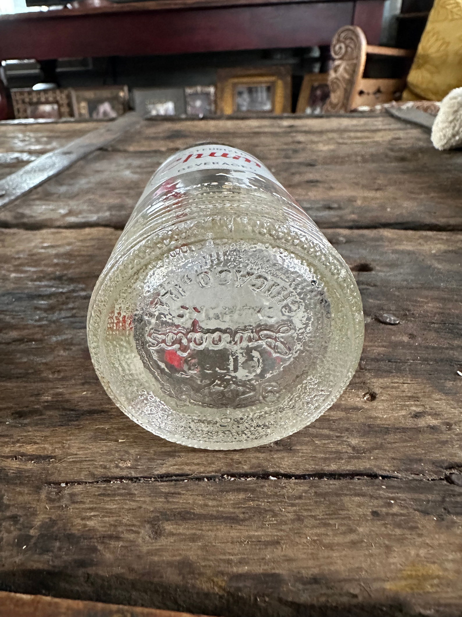 Vintage Chum Pasteurized Beverages 6.75oz. Clear Soda Bottle - Chicago ...