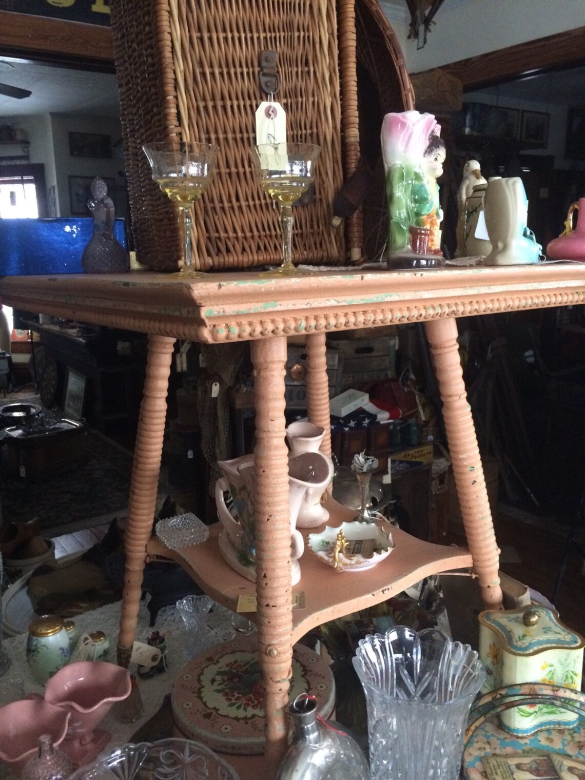 Antique Victorian OAK Parlor Fern Table CARVED W/ Claw Feet - Etsy