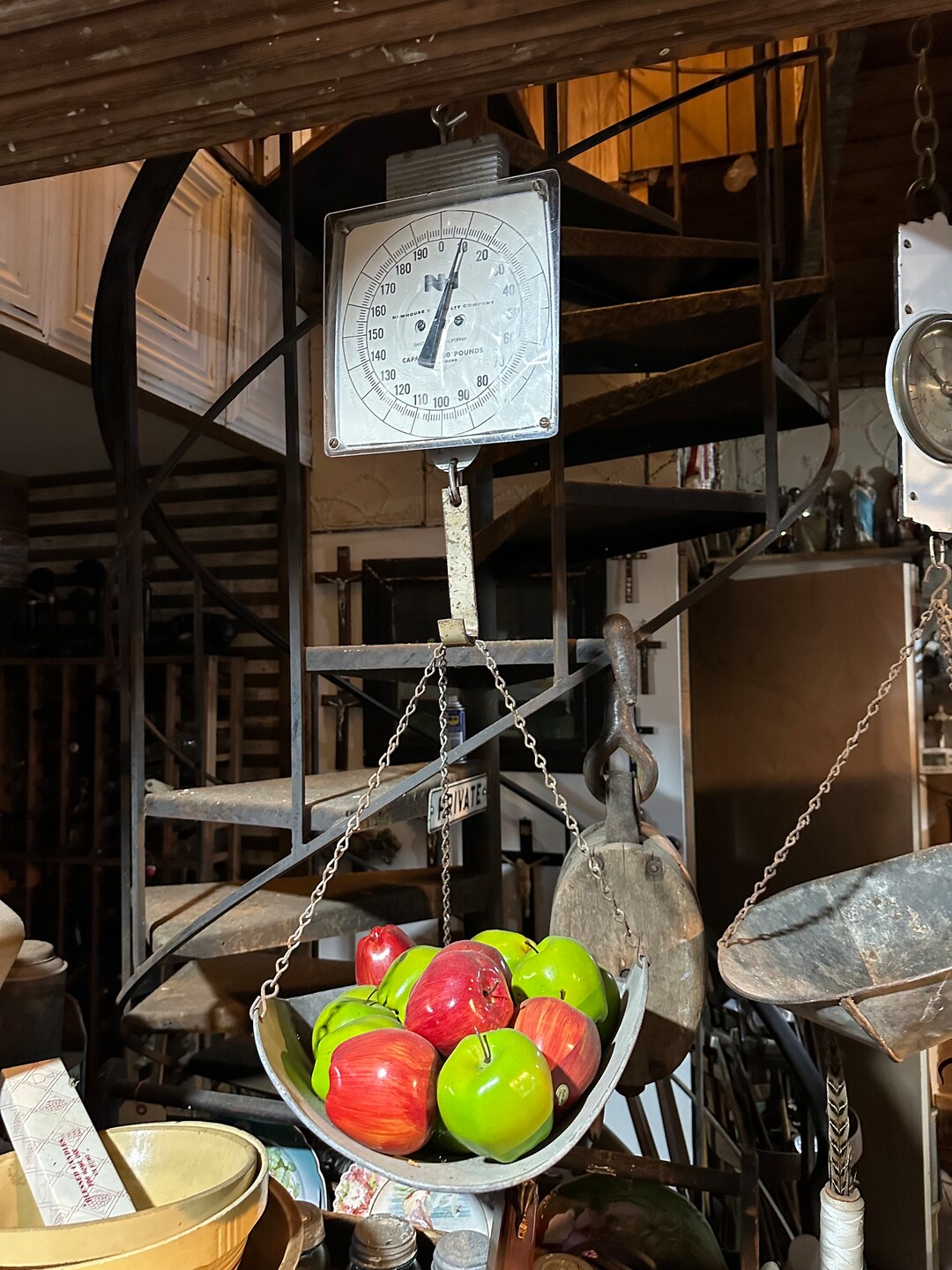 Vintage, Newhouse Specialty Co Scale, Hanging, 200 Lbs Capacity, Santa ...