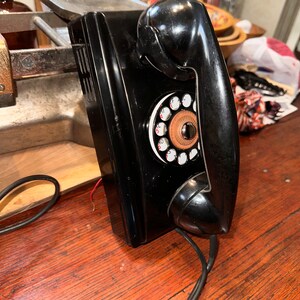 Vintage Western Electric Company Original Telephone, Wall Mount Model ...