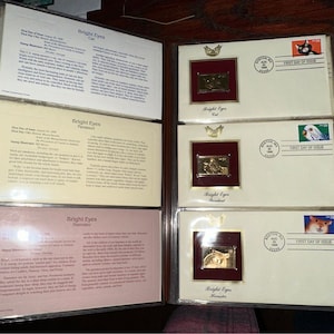 Vintage Golden Replicas of United States Stamps With 22k Gold Plating ...