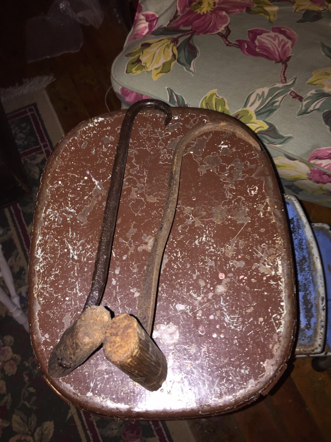 Antique Primitive Bailing/hay Hook, Cast Iron, Original Antique Hay ...