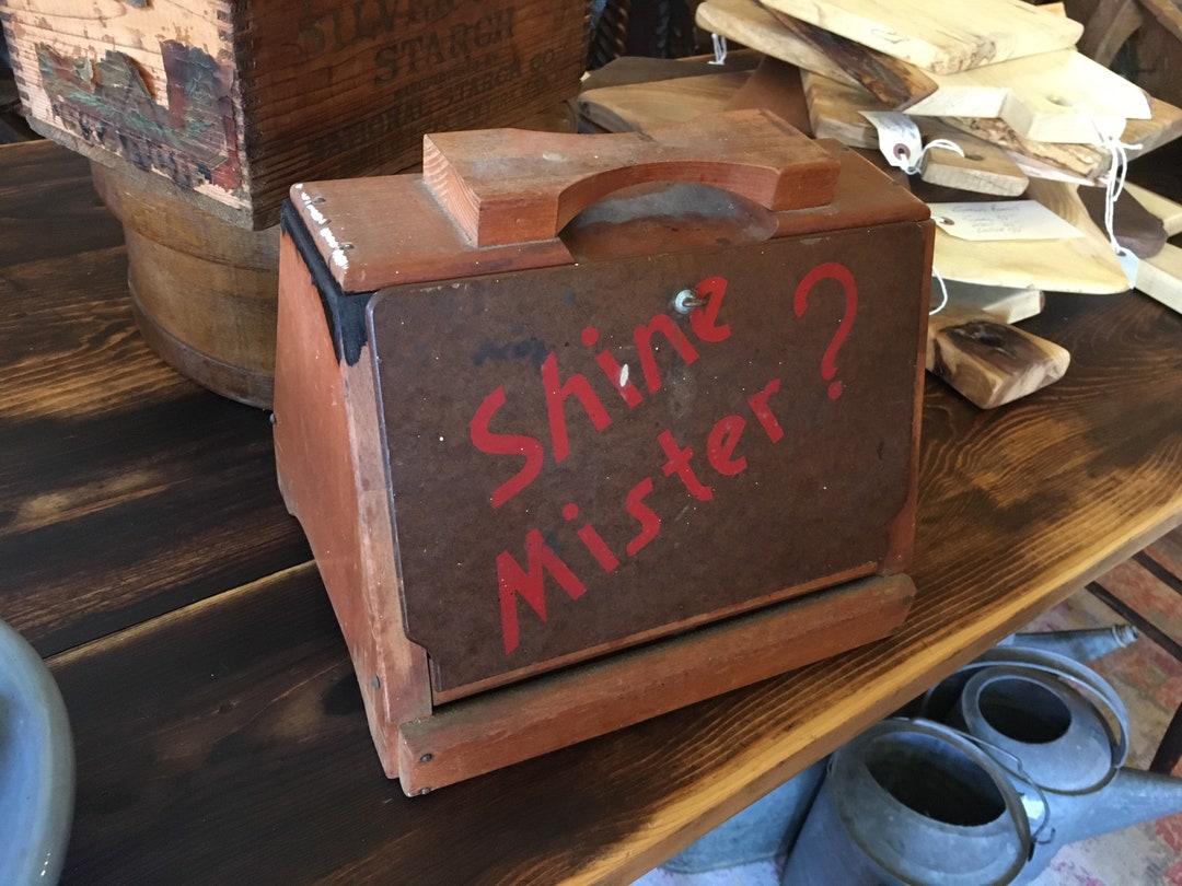 Antique Shoe Shine Foot Stool/kit, 1950’s, Use for Pedicure’s - Etsy