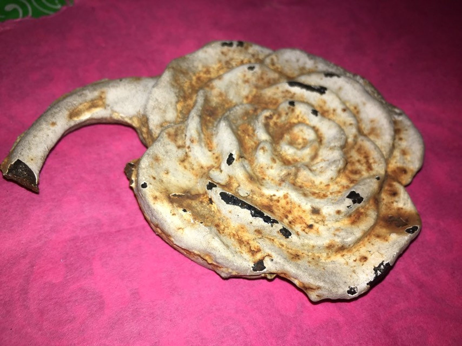 Antique Cast Iron Rose Paperweight 2 1/2 Diameter. - Etsy