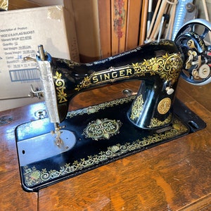 Vintage Singer Sewing Machine With Table & Stand - Etsy