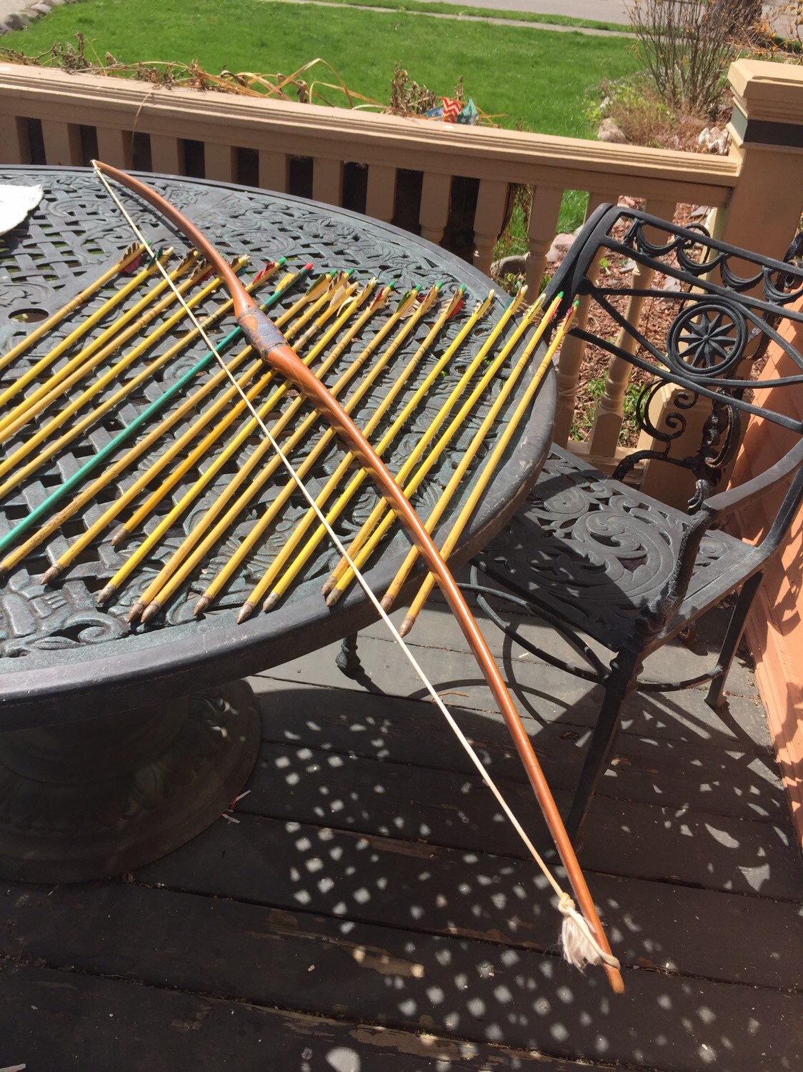 Vintage Hunting Wood Arrows listing is for set of 20 and Bow | Etsy