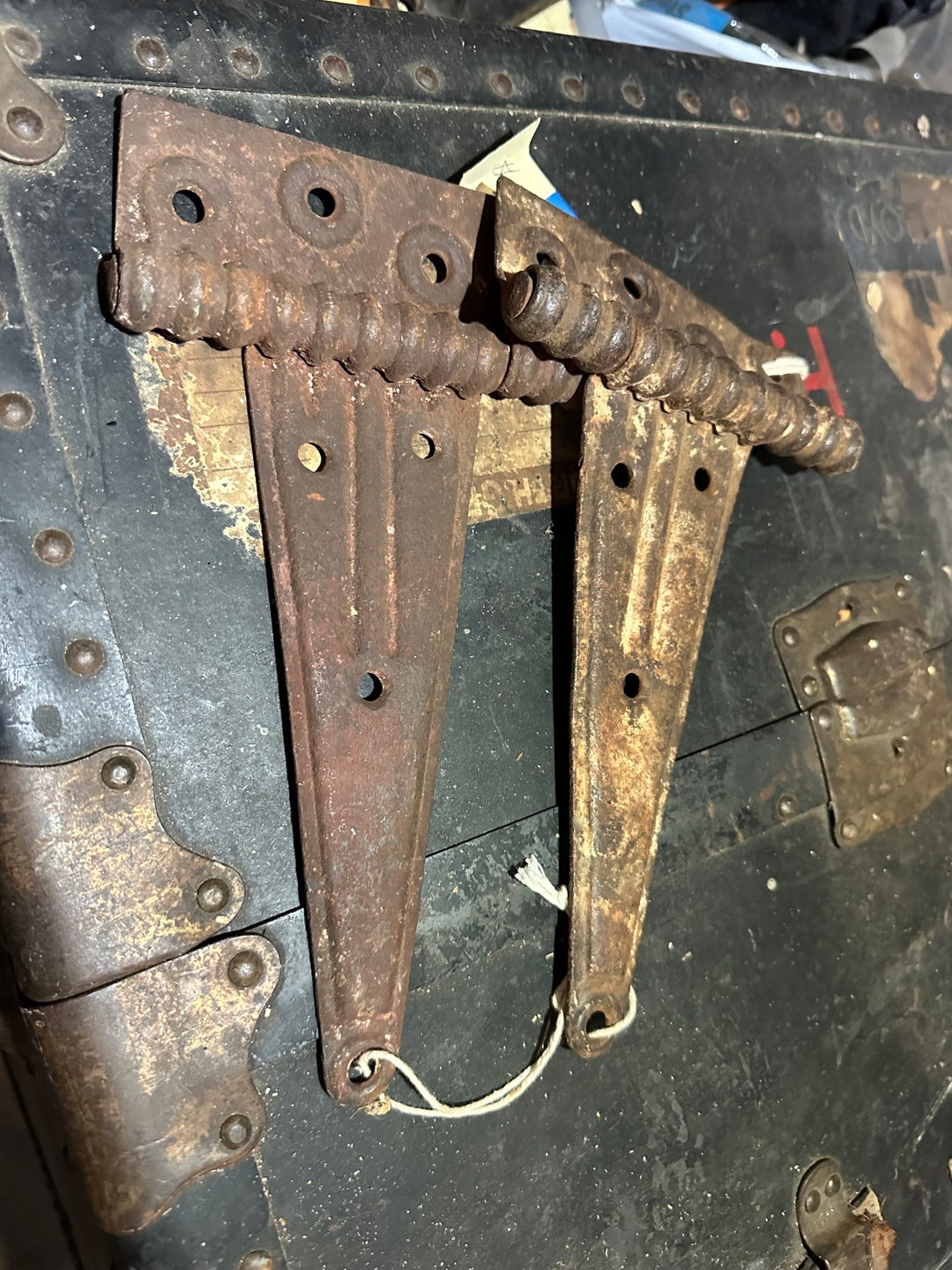 Antique Large Barn Door Hinges, Listing is for a Single Set of Two Only ...