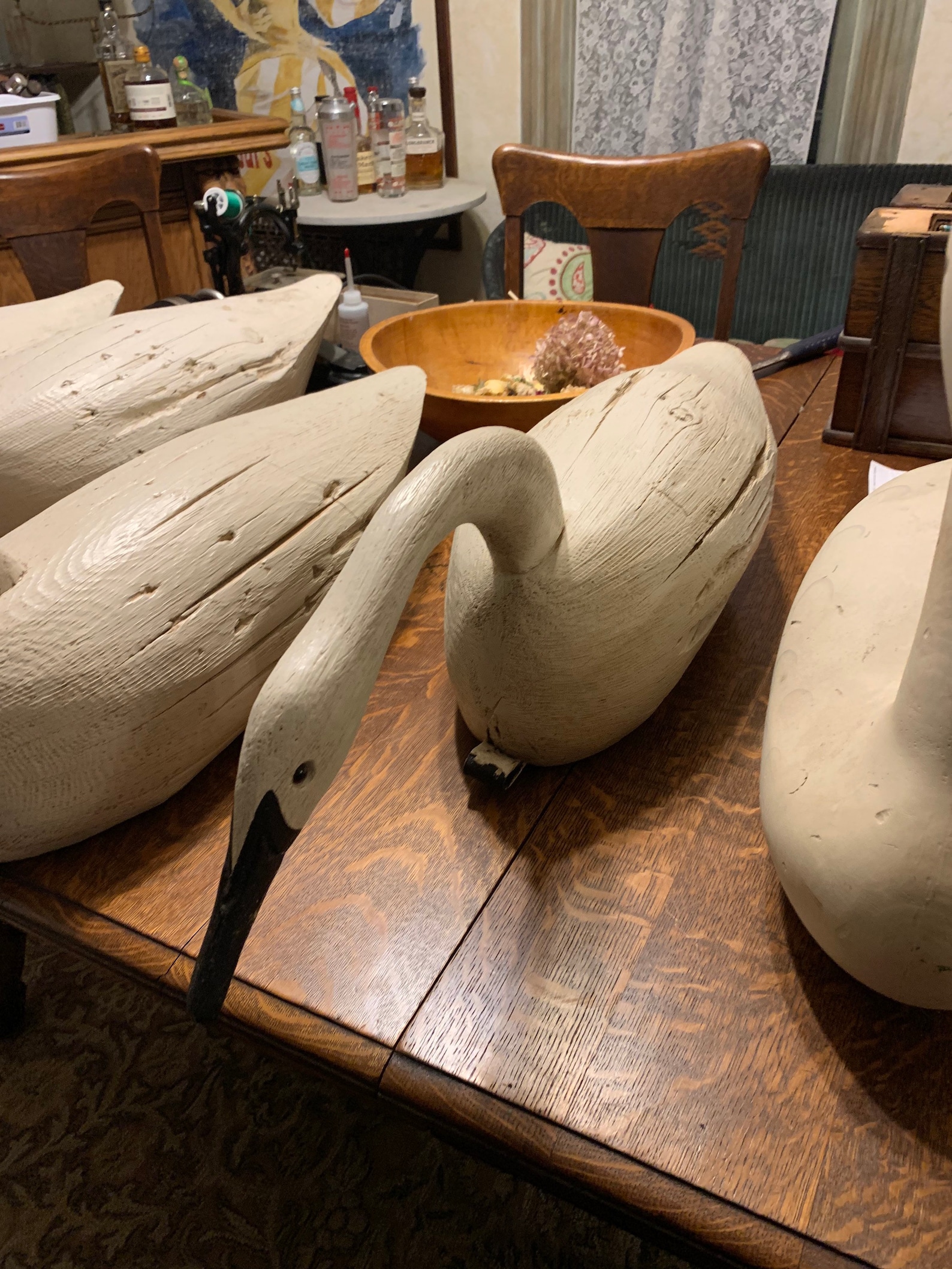 Set of 2 Extra Large 20th Century Swan Decoys Signed F&S | Etsy