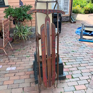 Mid 1900's Vintage Silver Streak Snow Sled - Etsy