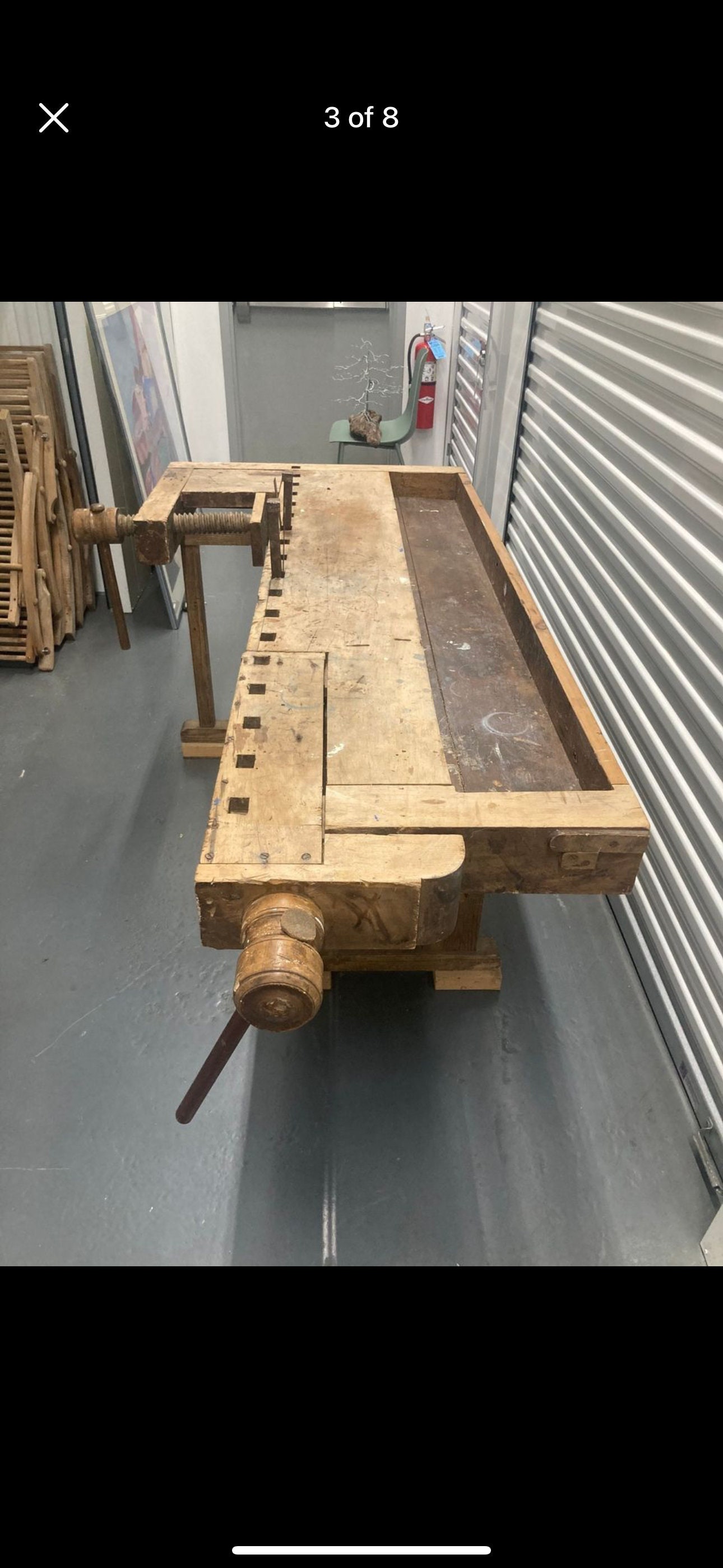 Large Fantastic Carpenters Work Bench, Use as Kitchen,dates From Approx ...