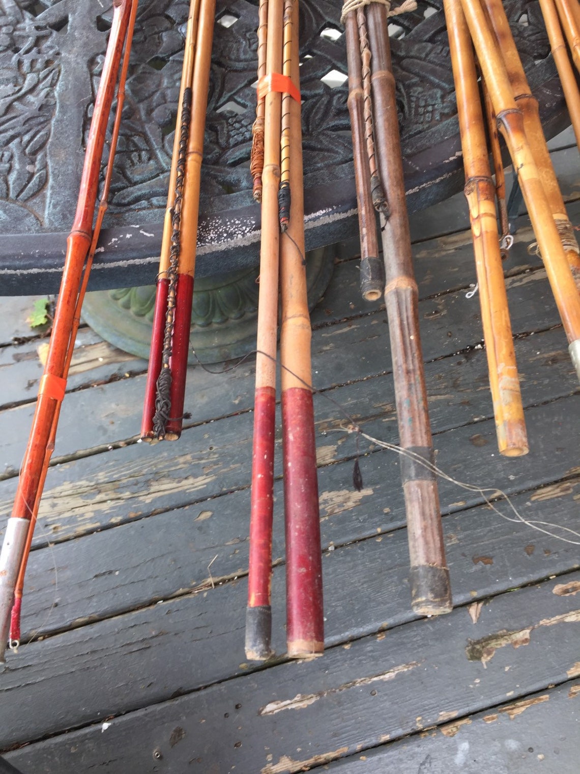 1930's Antique Bamboo Fishing Pole With Bobber and Lure | Etsy