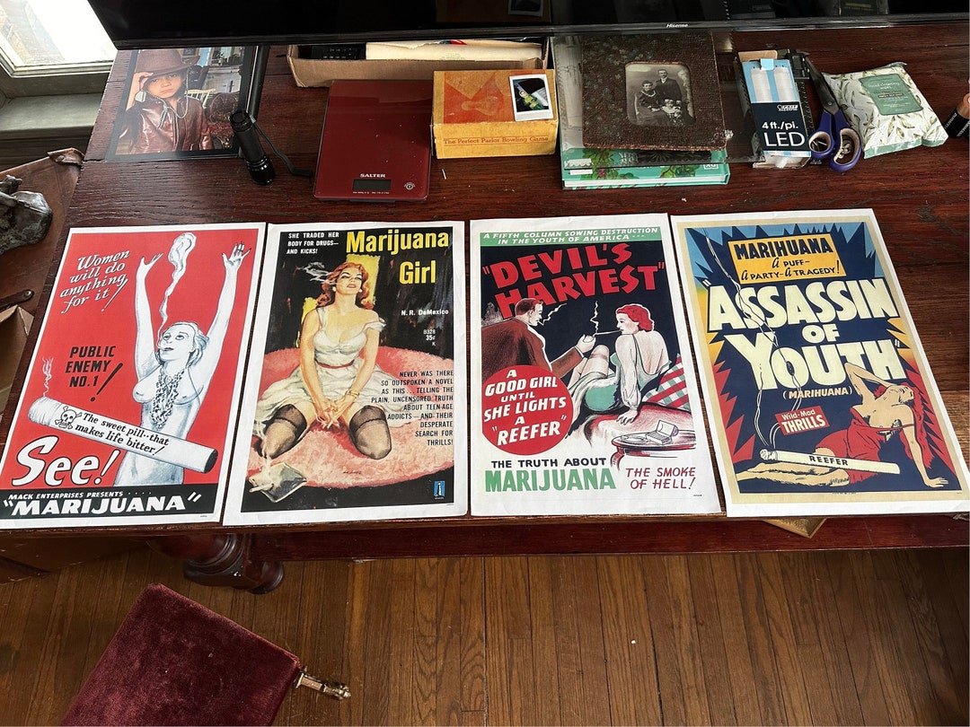 Vintage Picture of "marijuana" Advertisement on Heavy Stock, the ...