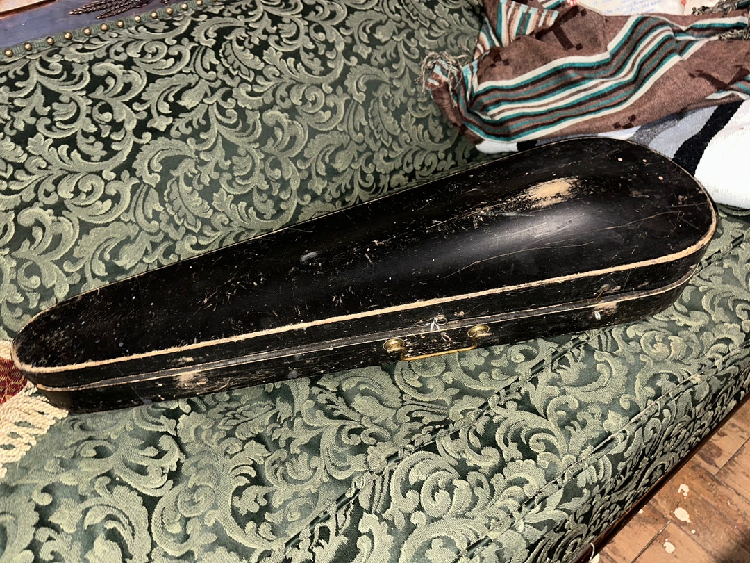 Antique Solid Wood Violin Case, Two Hinges and One Clasp, Good ...