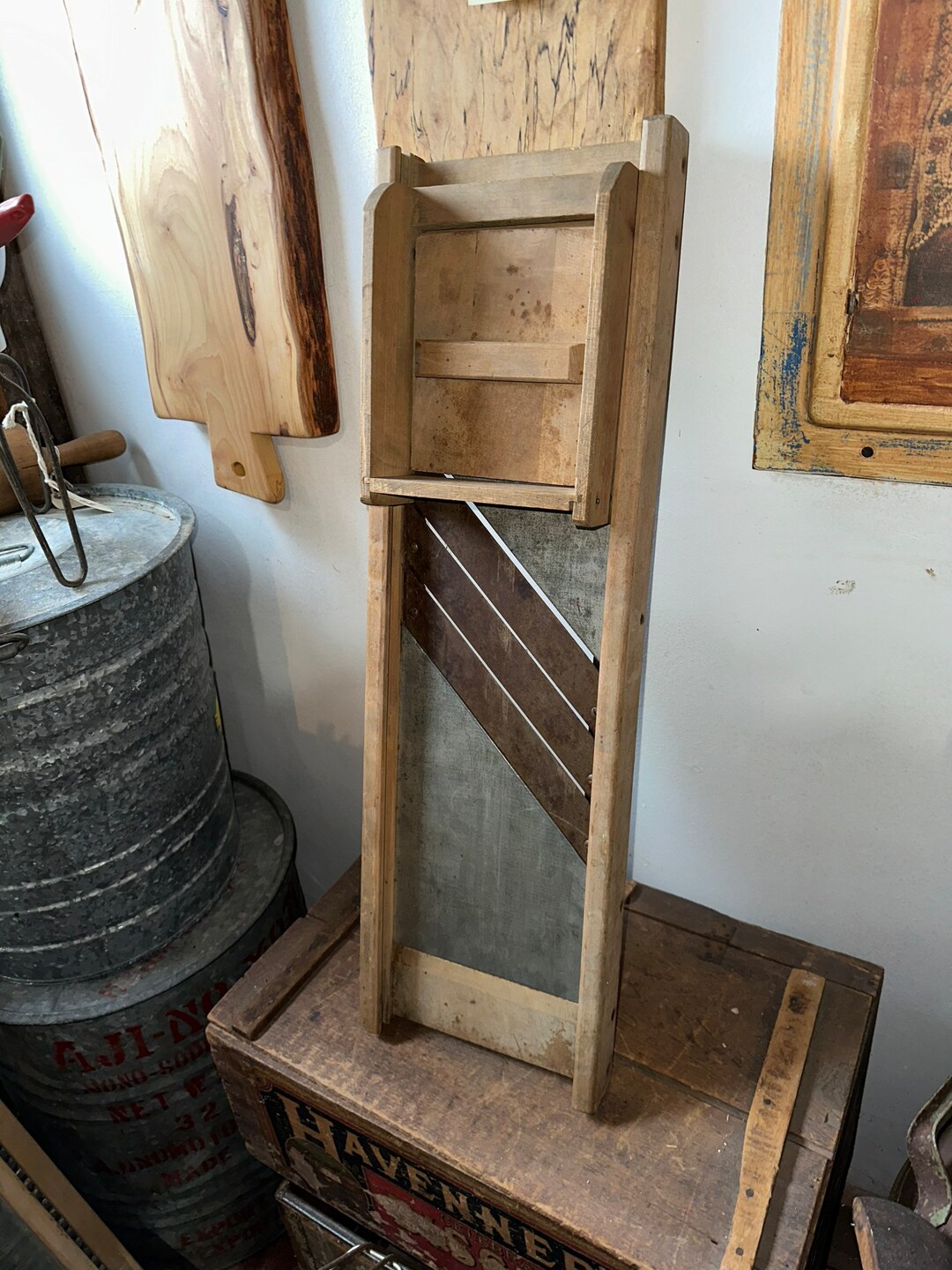Primitive Antique Wooden CABBAGE SLICER Kitchen Cutting Board - Etsy
