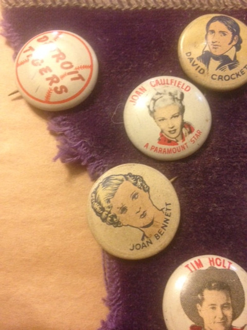 Vintage Cracker Jack Pins Hollywood Movie Stars Pinback Actors - Etsy