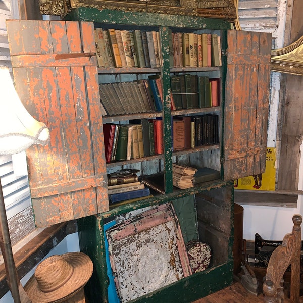 Primitive Cabinet - Etsy