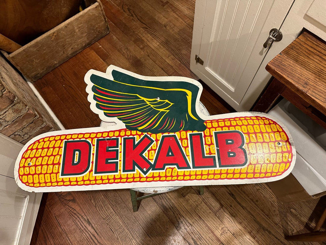Vintage Original DEKALB Farming Seed Corn Masonite Sign Flying - Etsy