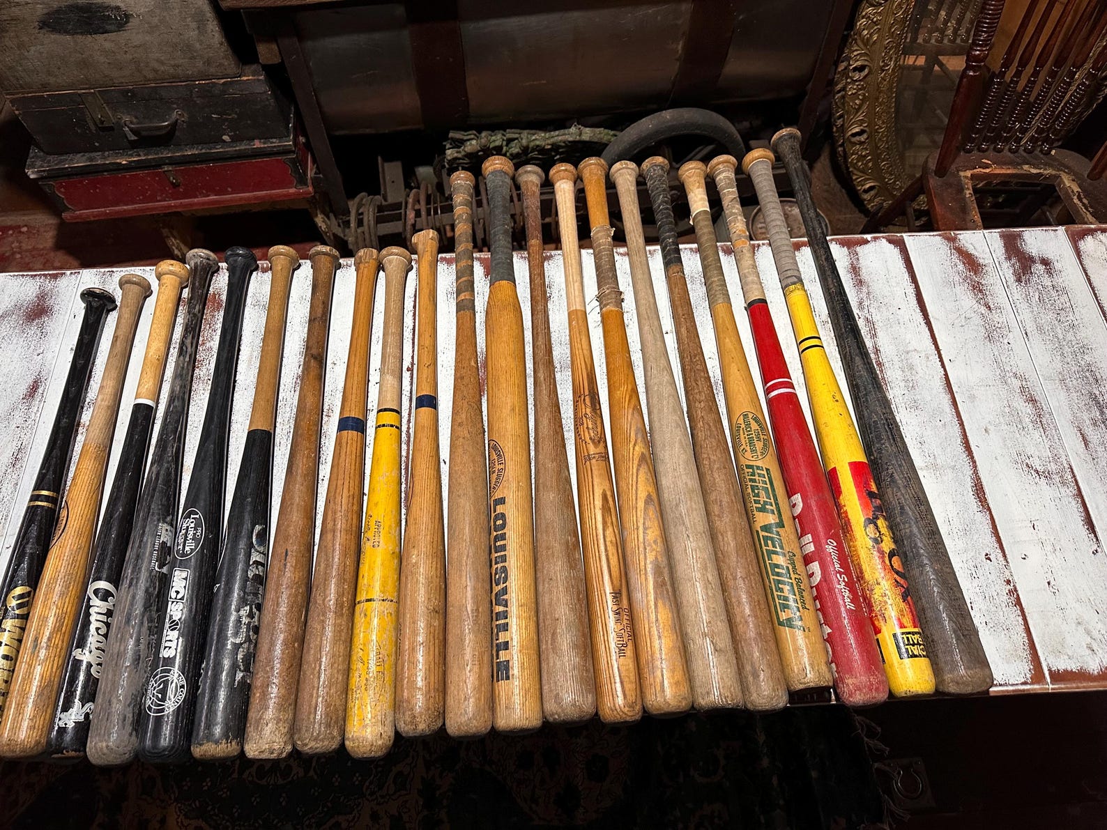 Set of 3 Vintage Baseball Bats, Great for Kids Room Project or Just to ...