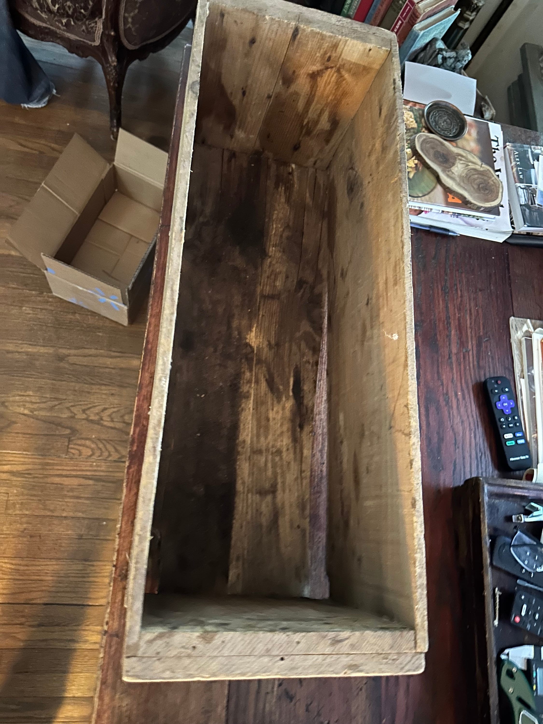 Antique Eveready Batteries Wood Crate Wooden Box National Carbon Co ...