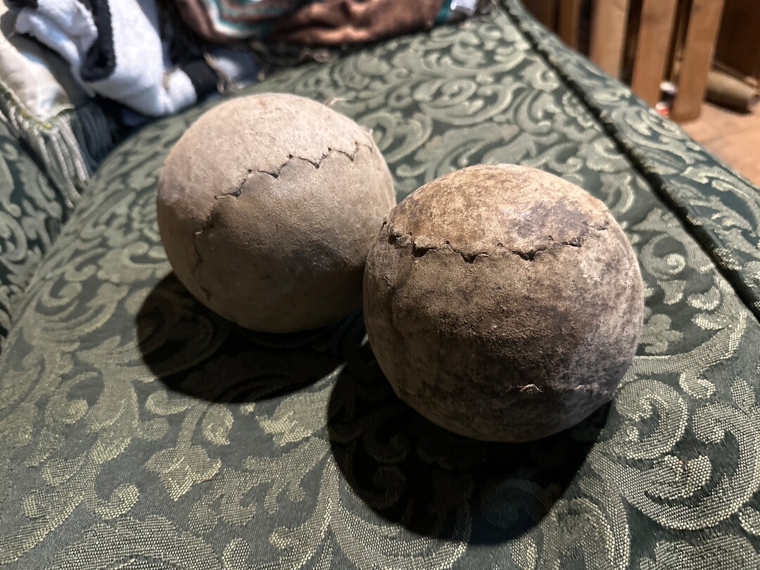 Very Old Softball, Baseball, Antique Leather Baseball Softball, Listing ...