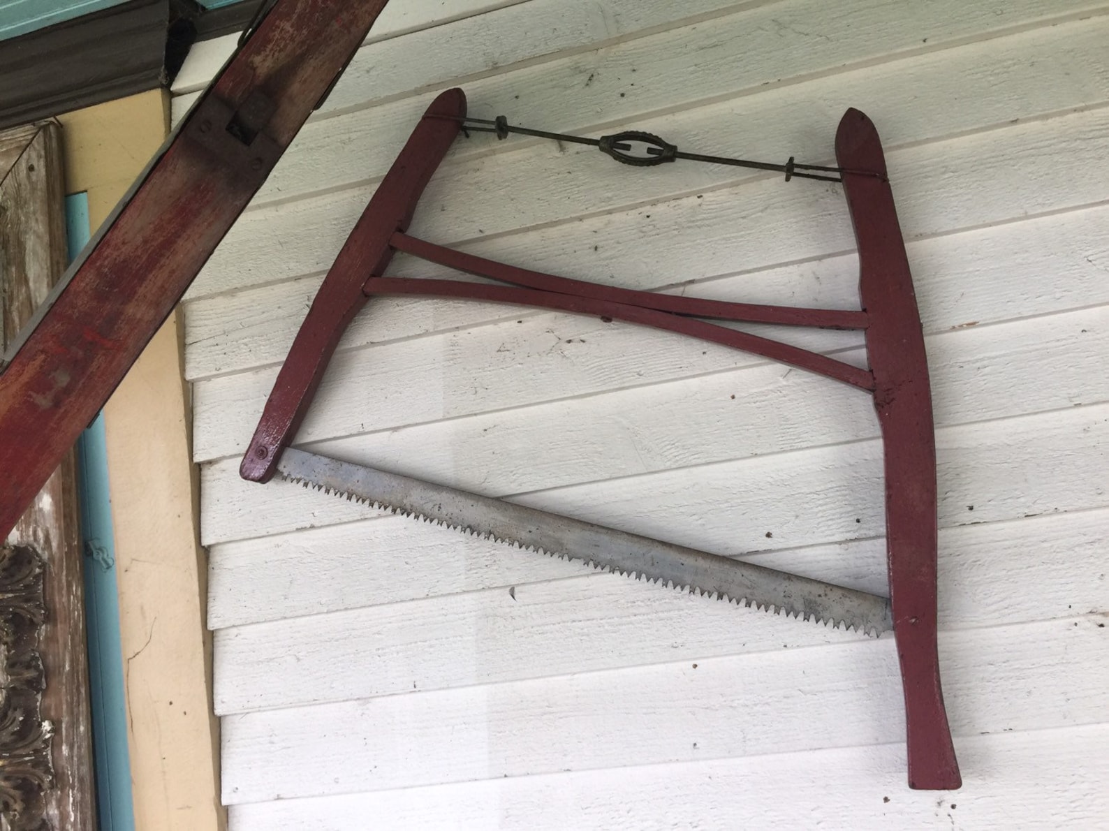 Antique, Firewood, Red or Black Buck Saw, Vintage, Cabin, Farm, Barn ...