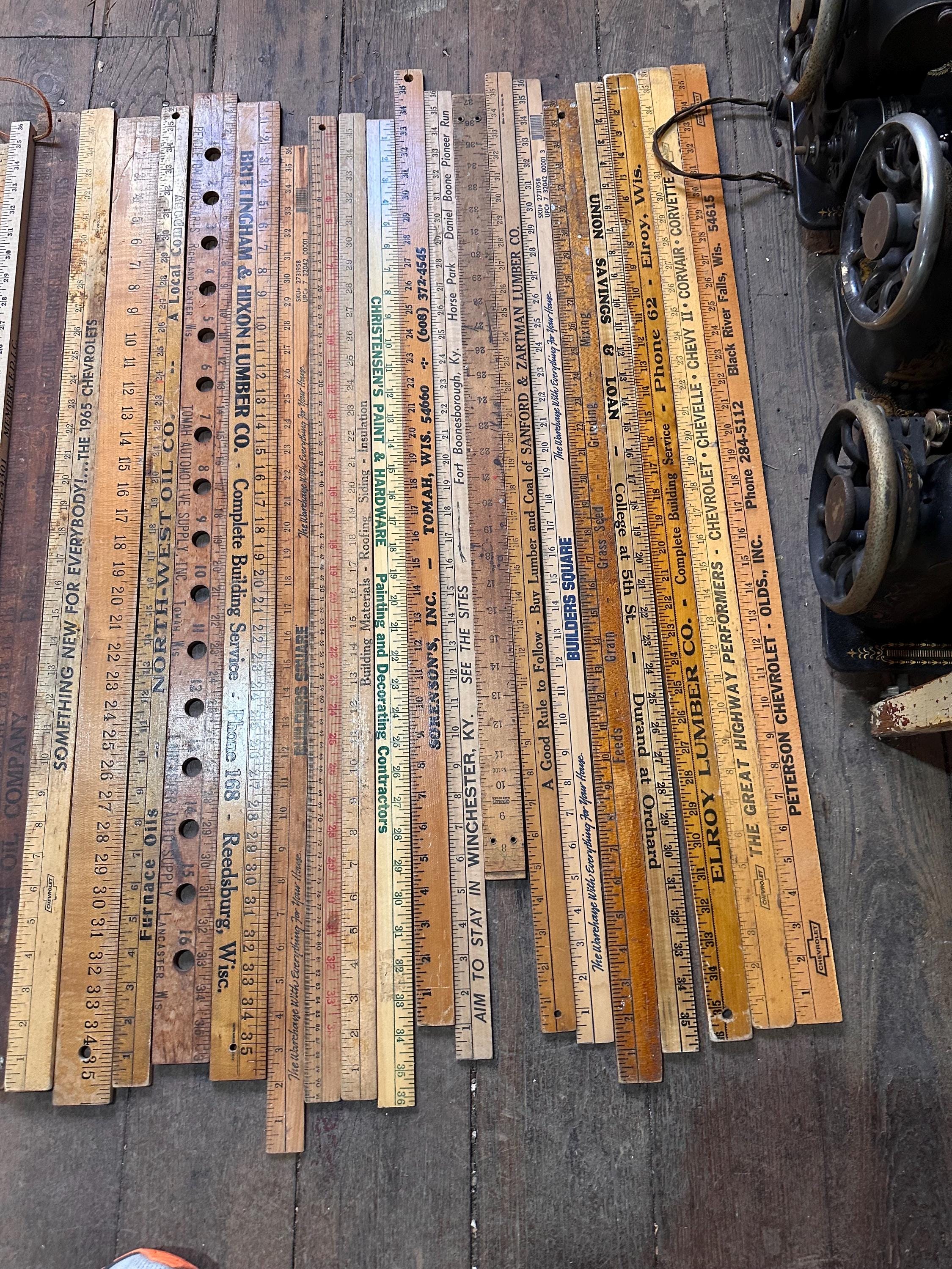 Vintage Advertising Yardstick 3 to 4 Feet Long, Listing is for One ...