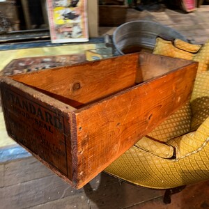 Early Rare Wood Crate, Standard Hood Seal Crate, Wood Box, Chicago, IL ...