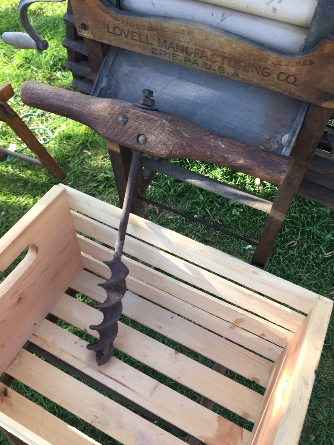 Antique Barn Beam Boring Drill---barn Find!!! - Etsy