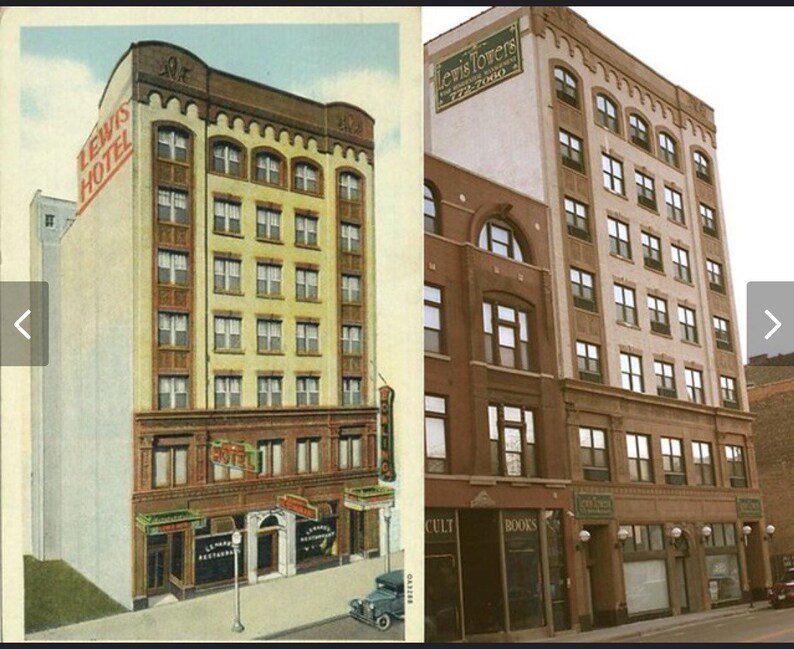 Vintage Lewis Hotel Glass Reverse Painted and Framed 150 | Etsy