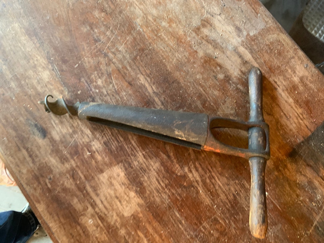 Antique Auger Type T-handle Wine Barrel Bung Hole Borer Reamer Hand ...