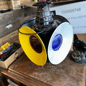 Antique Dressel 4 Way Signal Lantern Railroad Train Switch Light Lamp ...