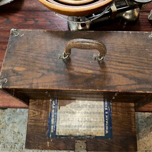 Antique Vintage Oak Machinest Watch Makers Tool Box Chest, Measures ...