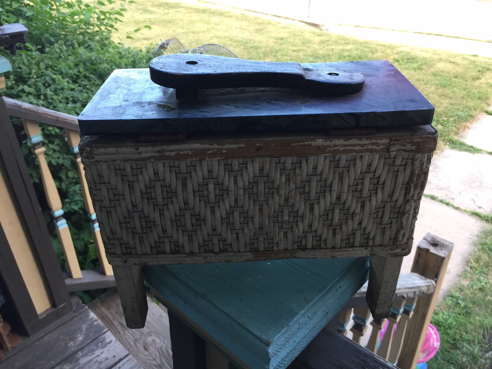 Antique Wicker Shoe Shine Foot Stool/kit 1930's Full of - Etsy
