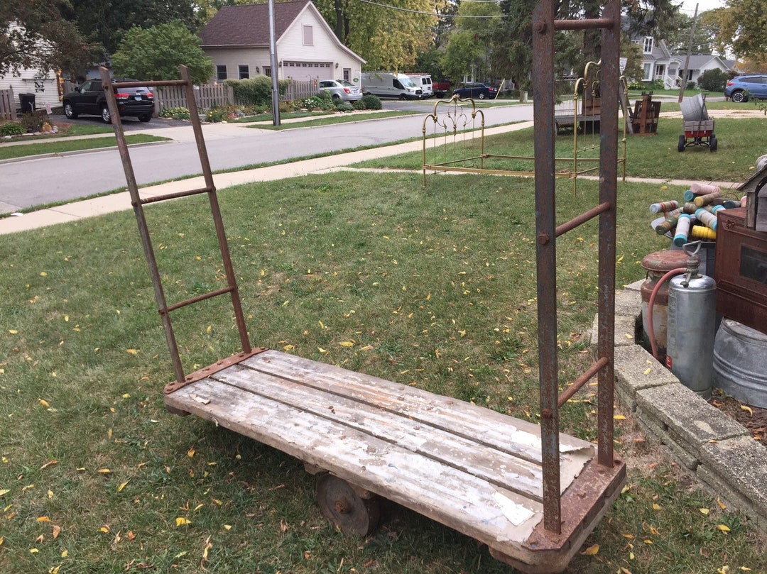 Industrial Cart, Factory Work Cart, Approx 65" L, Rare,very Unique ...