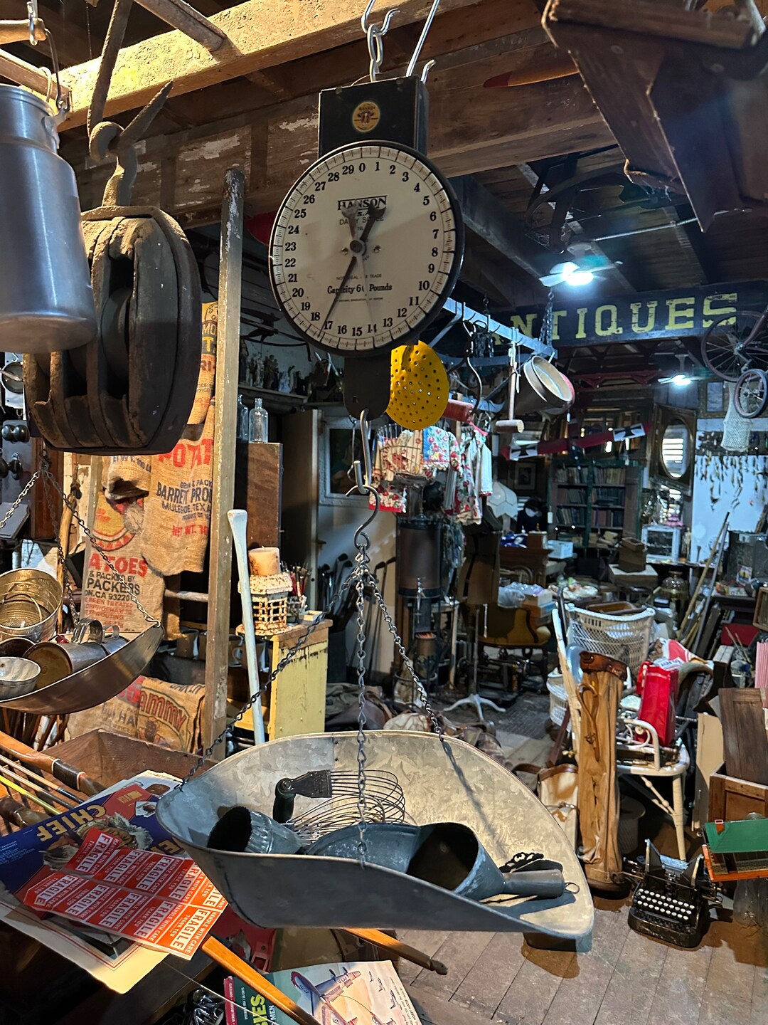 Vintage, Hanson Dairy Scale, Hanging, 60 Lbs Capacity, Chicago ...