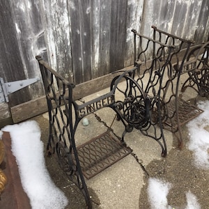 Antique Singer Mfg Co. Sewing Machine Cast Iron Base Only, Great Shape ...