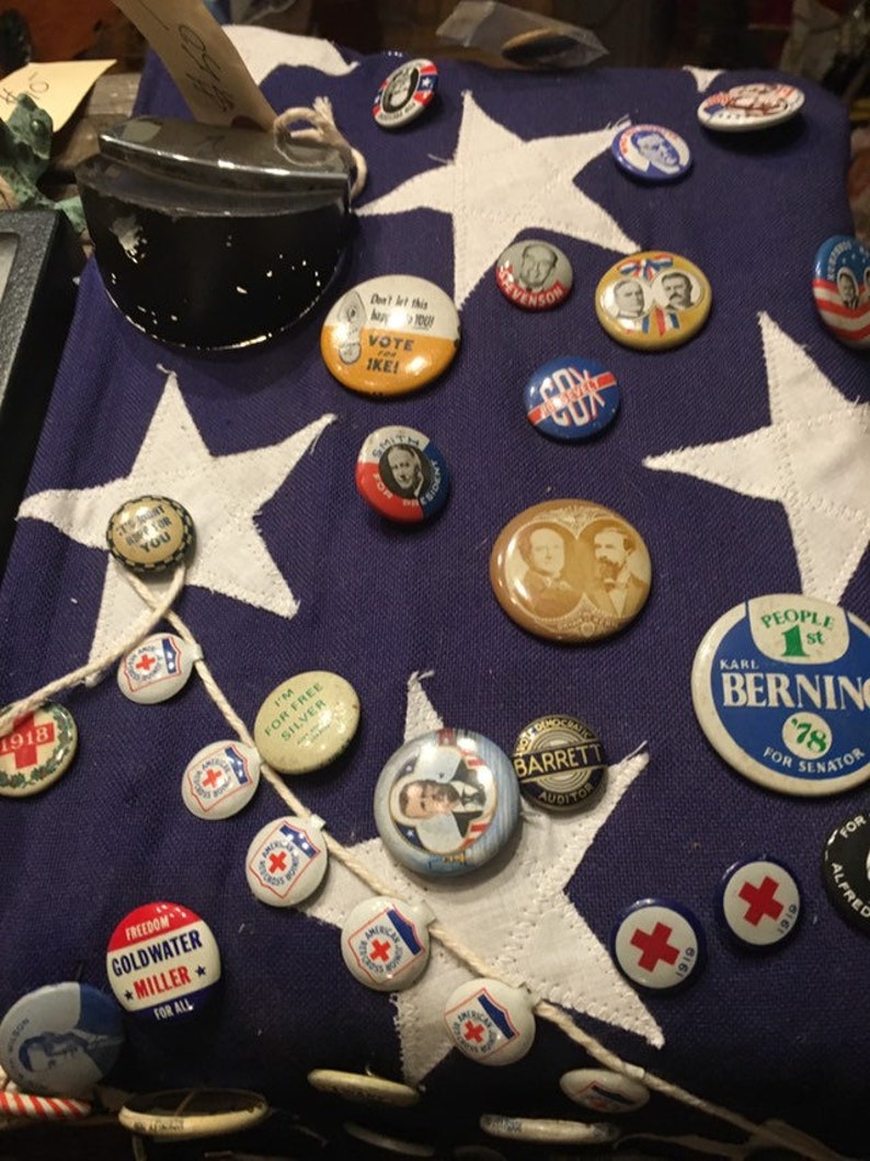 Antique Vintage Political Campaign Voting Buttons - Etsy