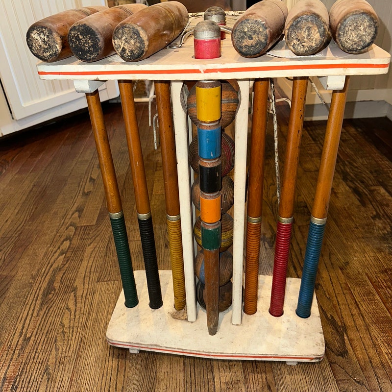Antique Croquet Set - Etsy